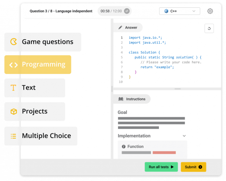 Screen - CodinGame for Work